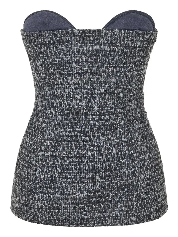 DIESEL® Fitted Bustier Top - Black