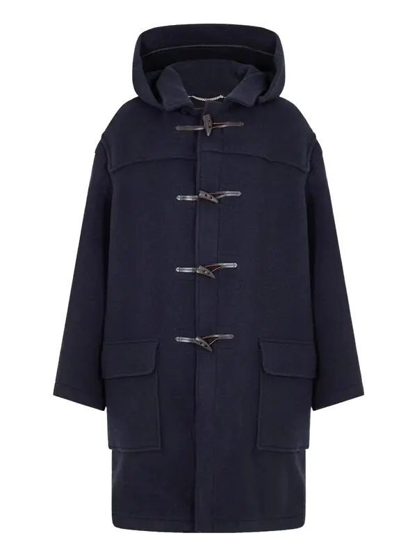 MAISON MARGIELA Duffle Coat With Buckle Detail - Black