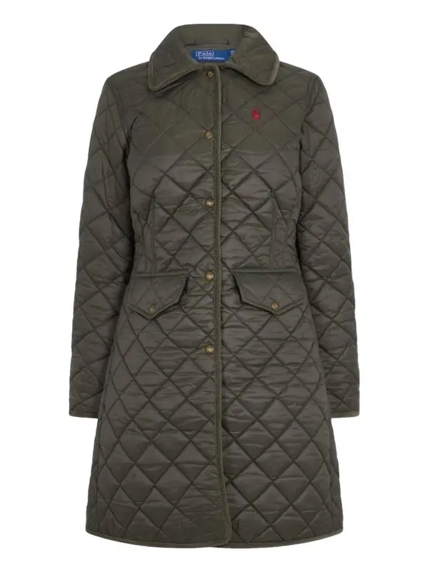 Ralph Lauren Quilted Cotton Coat - Black