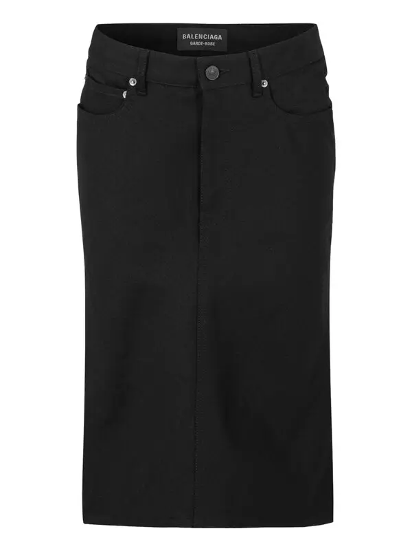 Balenciaga Midi Skirt - Black