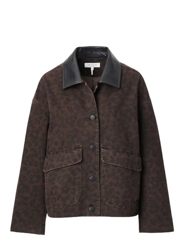 Rag & Bone Long-sleeved Casual Jacket - Black