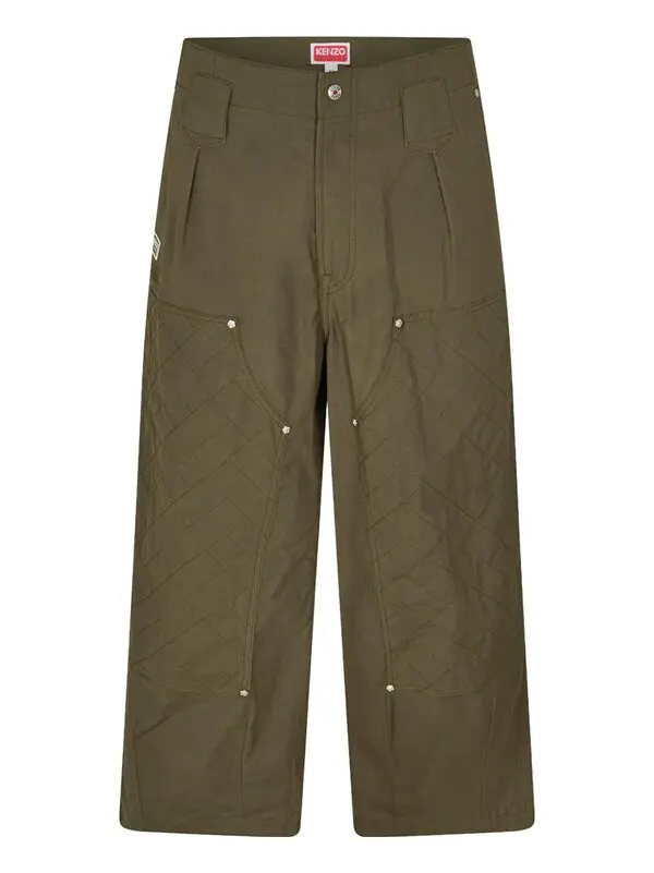 Kenzo Workwear Wide-leg Trousers - Brown