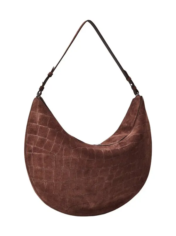 Jacquemus Croc Effect Shoulder Bag - Red