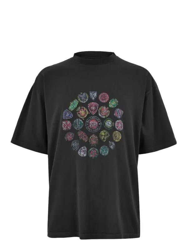 Balenciaga Logo Crew Neck T-shirt - Black
