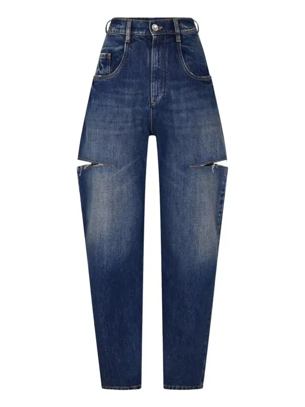 MAISON MARGIELA Tapered Jeans With Slash Detail - Blue