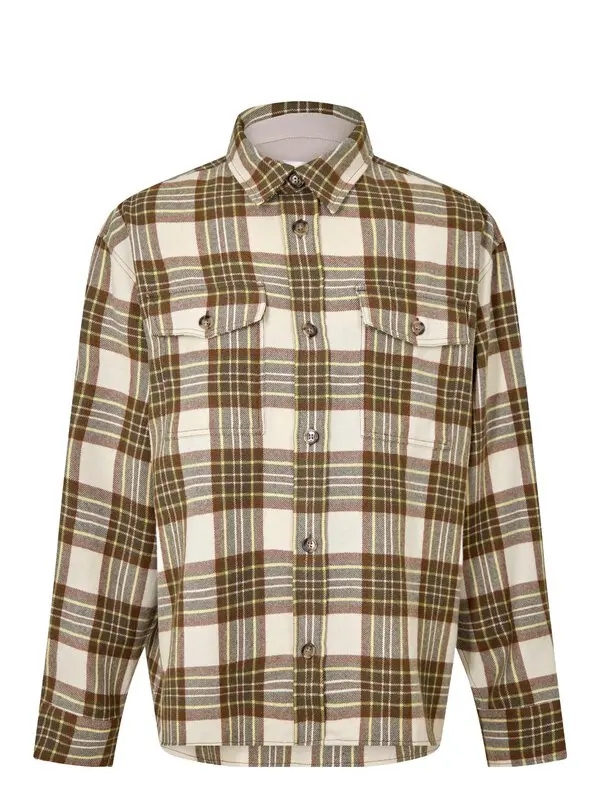 AMI Paris Plaid Long-sleeve Shirt - Multicolor
