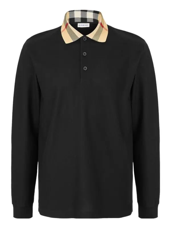 Burberry Long-sleeve Polo - Black