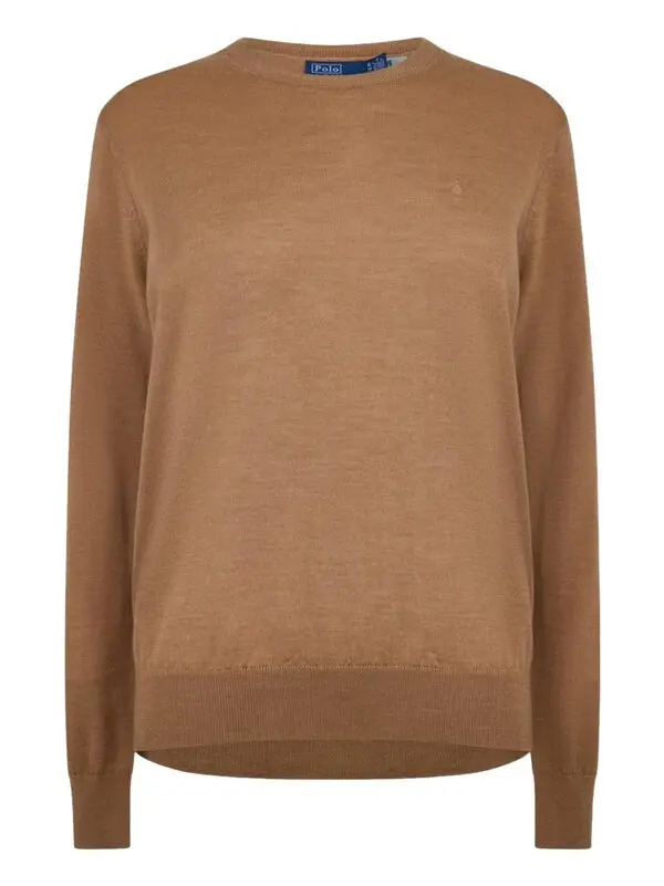 Ralph Lauren Long Sleeve Round Neck Sweater - Brown
