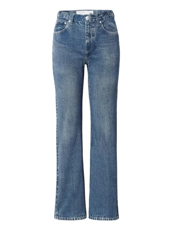 Rag & Bone Wide Leg Jeans - Blue