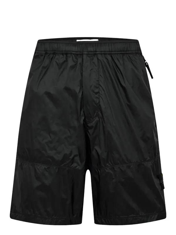 Stone Island Ripstop Cargo Shorts - Black