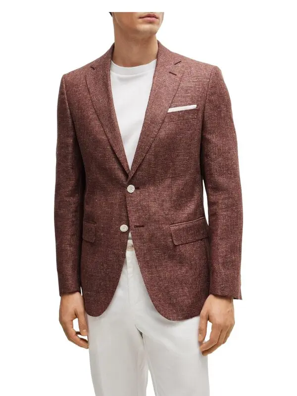 Hugo Boss Single-breasted Blazer - Red