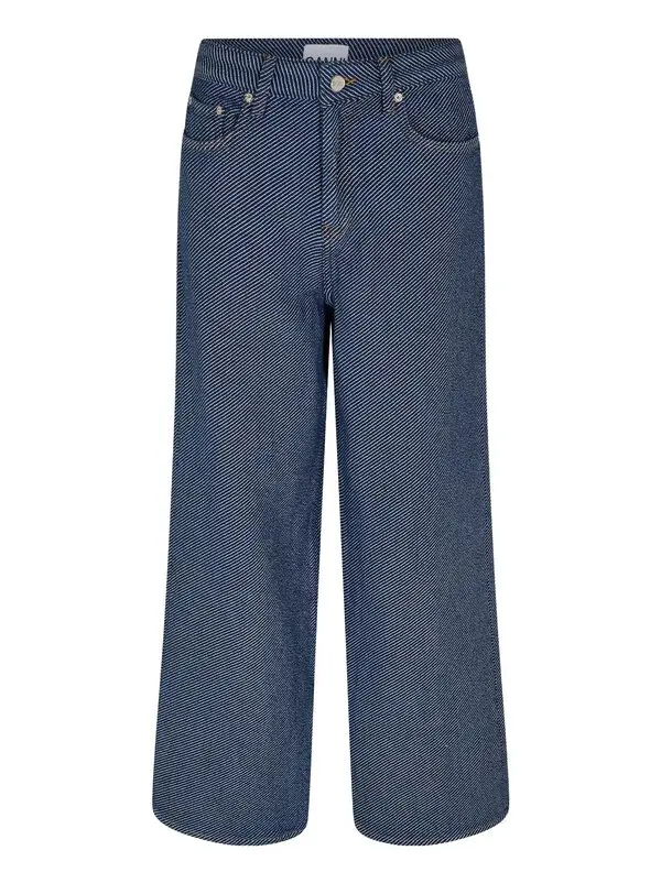 GANNI Wide-leg Jeans - Blue