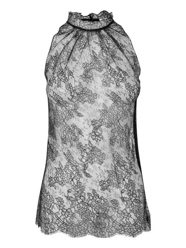 Alexander McQueen Lace Vest - Gray