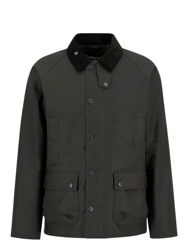 Barbour Long Sleeve Jacket With Classic Collar - Olive Check