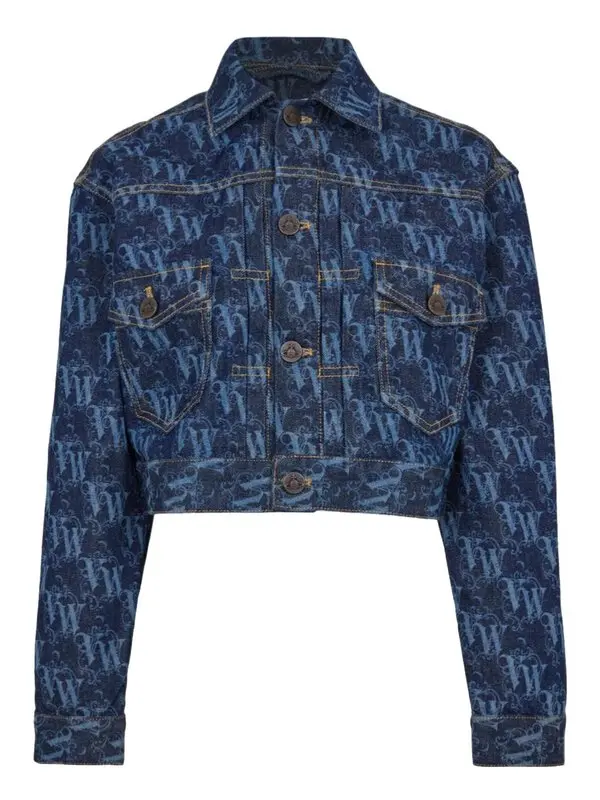 VIVIENNE WESTWOOD Logo Denim Jacket - Blue