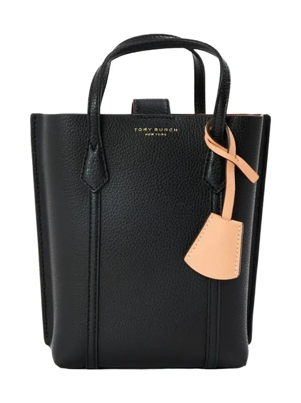 Tory Burch Leather Top Handle Bag - Black