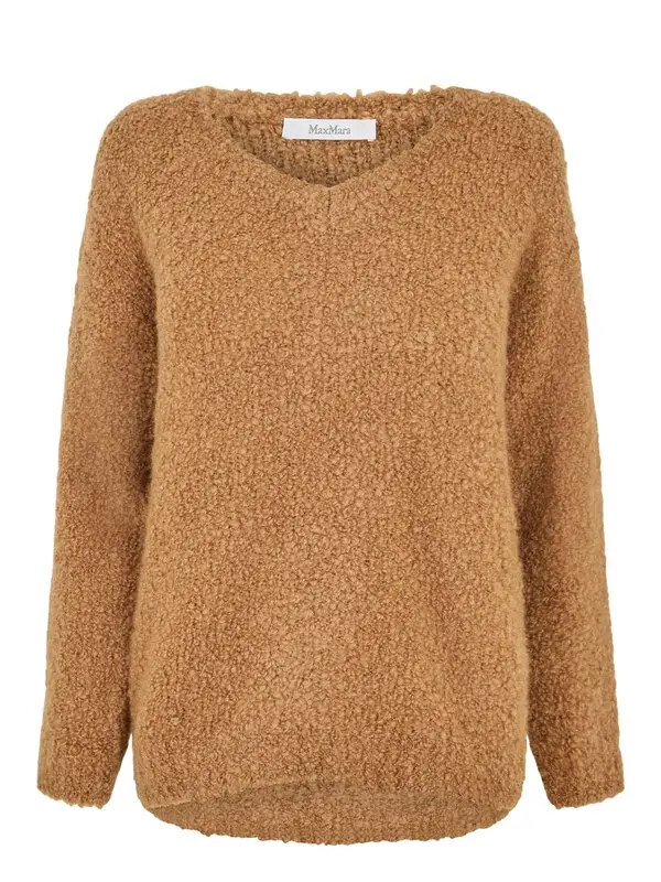 Max Mara V-neck Knit Sweater - Brown