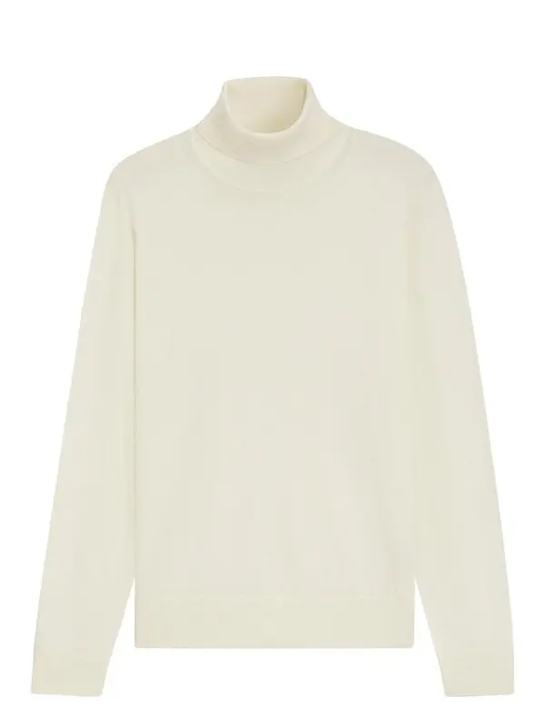Hugo Boss X Beckham Rollneck Cashmere Sweater - White
