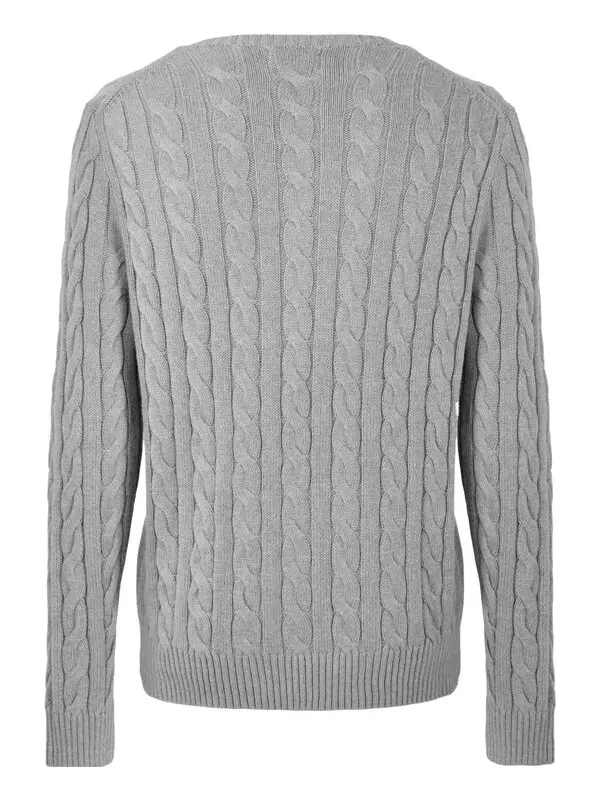 Polo Ralph Lauren Cable Knit Crew Neck Jumper - Black