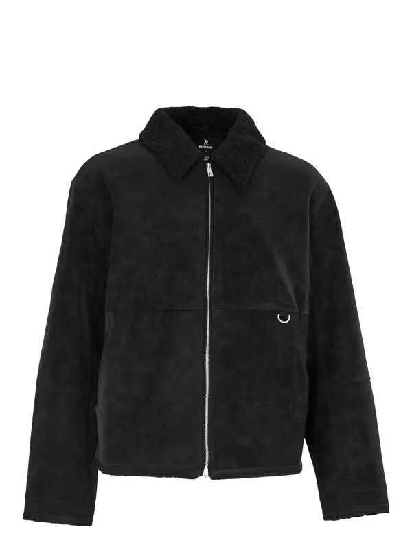 REPRESENT Solid-color Shearling Jacket - Black