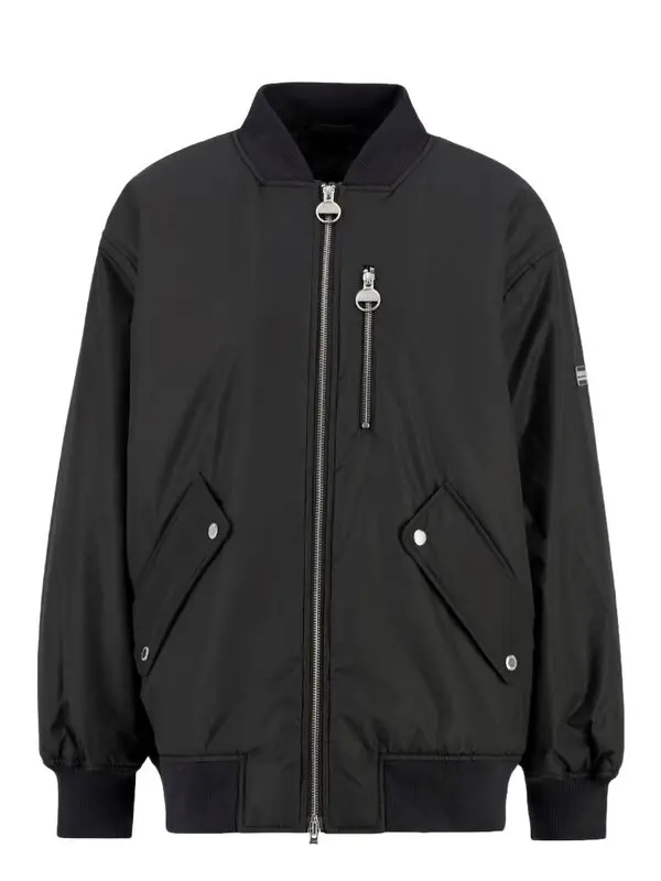 Barbour Long-sleeved Bomber Jacket - Black