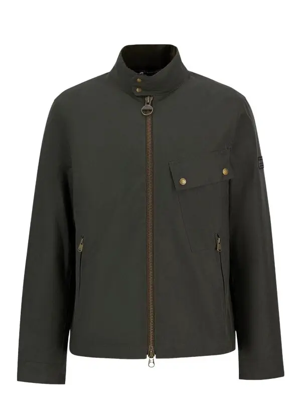 Barbour International Long Sleeve Zip Up Jacket - Olive