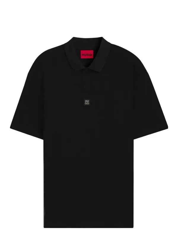 Hugo Boss Logo Short-sleeve Polo Shirt - Black