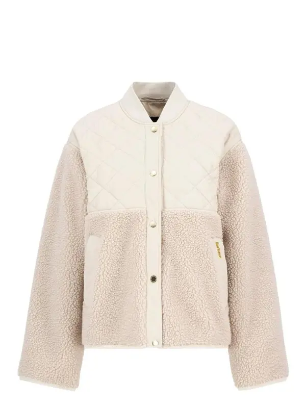 Barbour Quilted And Fleece Jacket - Nude