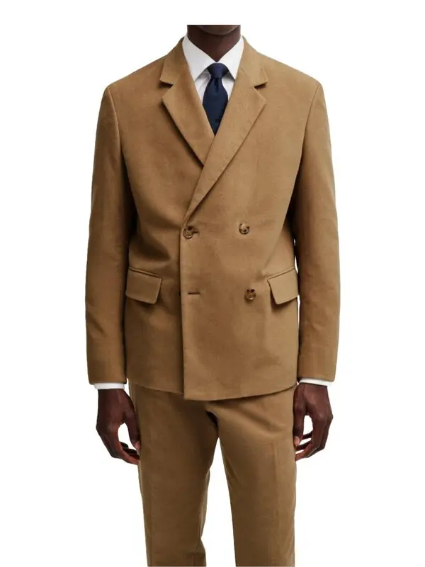 Hugo Boss Long-sleeved Suit Jacket - Open Beige