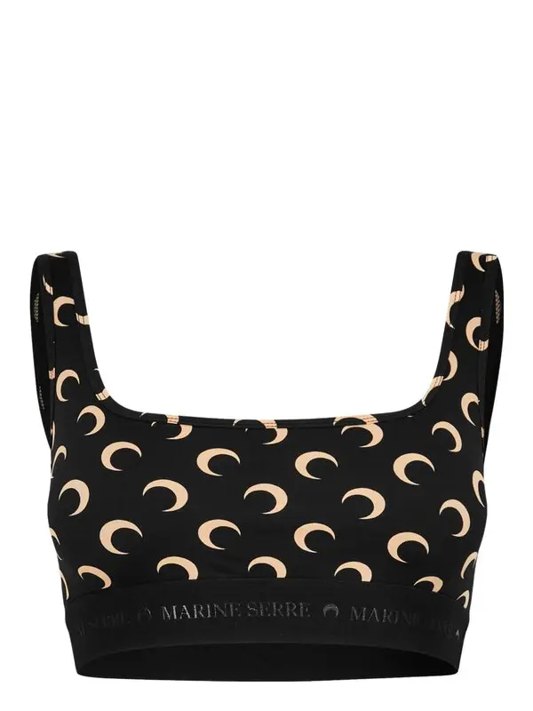 MARINE SERRE Moon Print Vest - Black