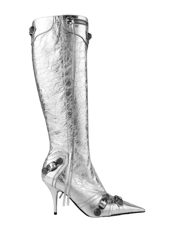 Balenciaga Cagole Over-the-knee Boots - White