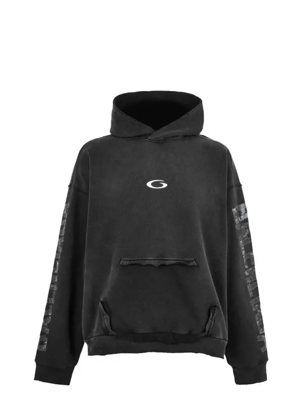 Balenciaga Bal Tape Hoodie - Black