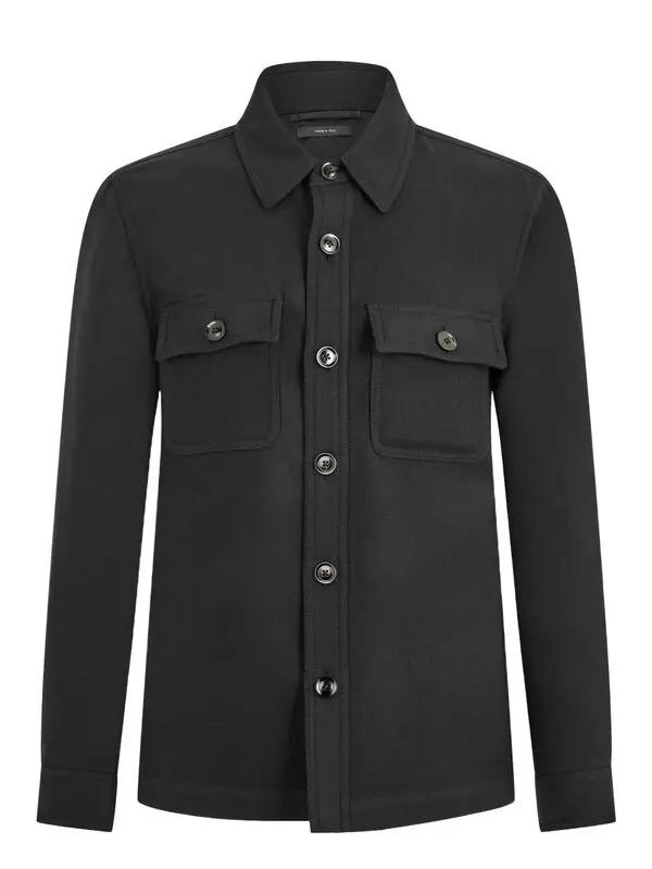 TOM FORD Lapel Shirt-style Jacket - Black