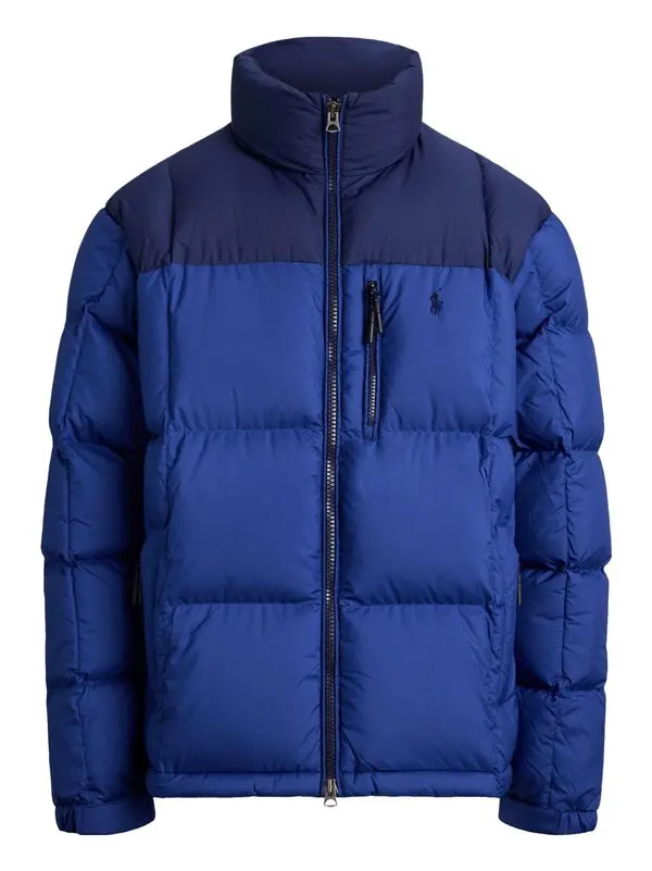 Polo Ralph Lauren Color-blocked Down Jacket - Blue