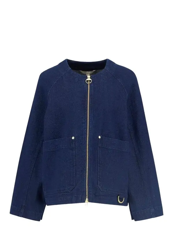 Barbour Long-sleeved Denim Jacket - Blue