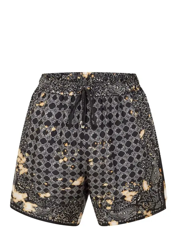 Amiri Printed Drawstring Shorts - Black