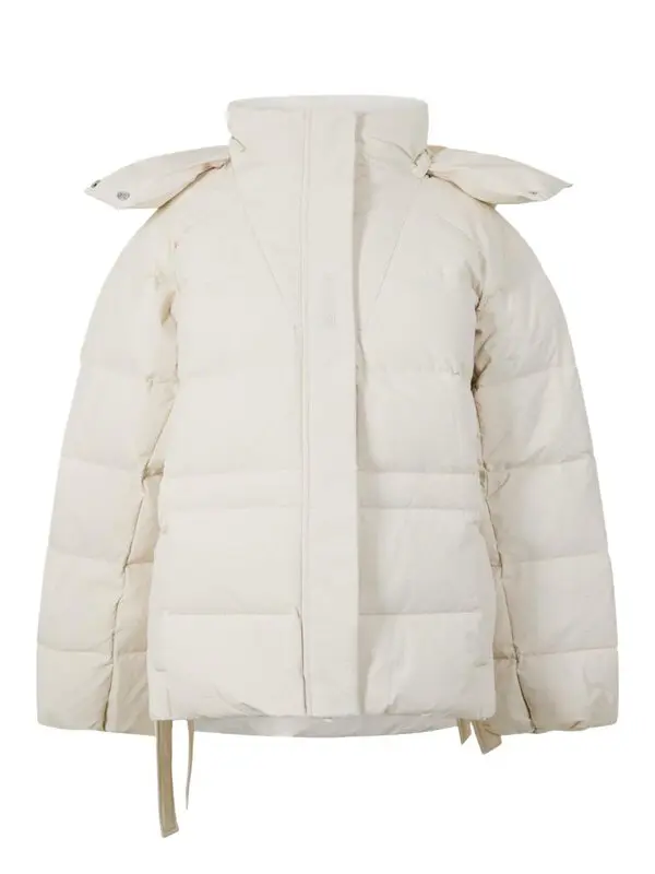 GANNI Hooded Down Jacket - White