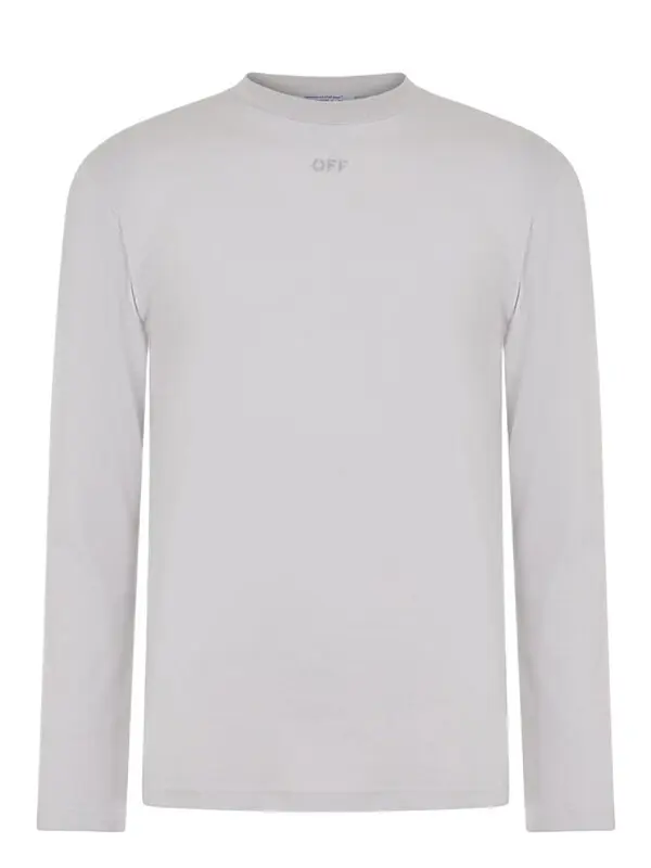 Off-White Logo Long-sleeve T-shirt - White