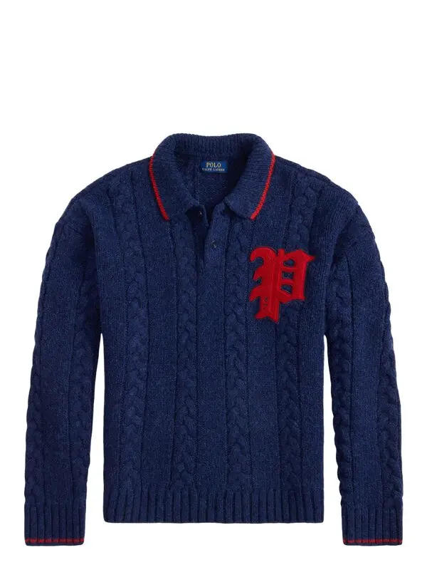 Polo Ralph Lauren Collared Knit Sweater - Blue
