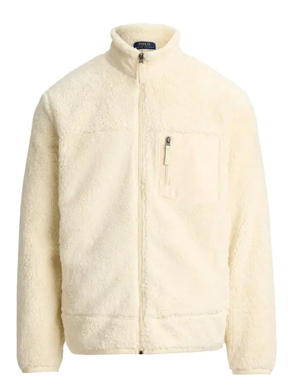 Polo Ralph Lauren Hi Pile Full Zip Fleece Jacket - Nude