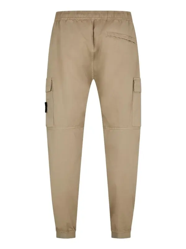 Stone Island Satin Cargo Trousers - Nude