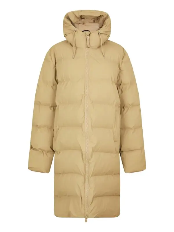 Rains Long-sleeved Cotton-padded Jacket With Hood - Nude