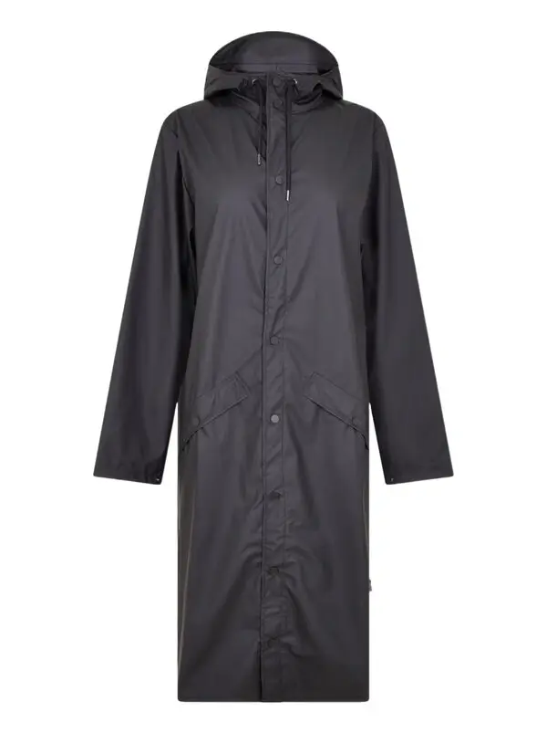 Rains Long Jacket - Black