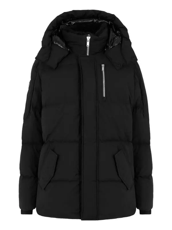 Moose Knuckles Solid Color Down Jacket - Black