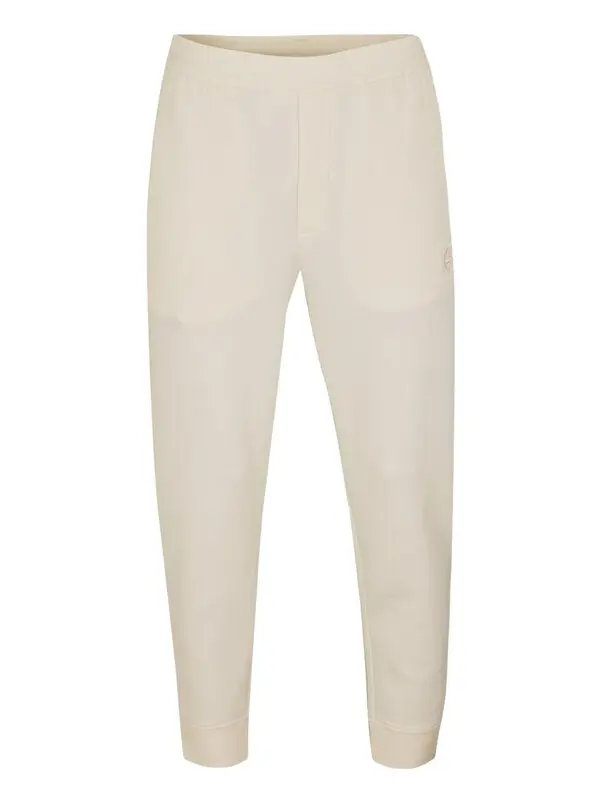 Emporio Armani Fashionable Cuffed Woven Jogger Pants - Nude