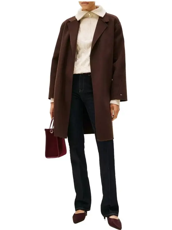 Tommy Hilfiger Belted Overcoat - Black
