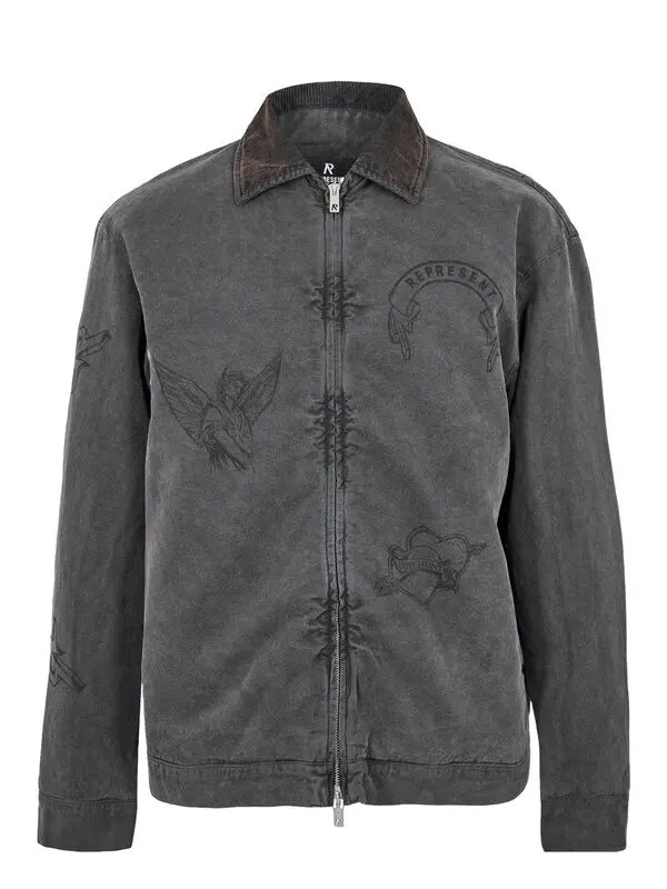 REPRESENT Solid Color Jacket - Black