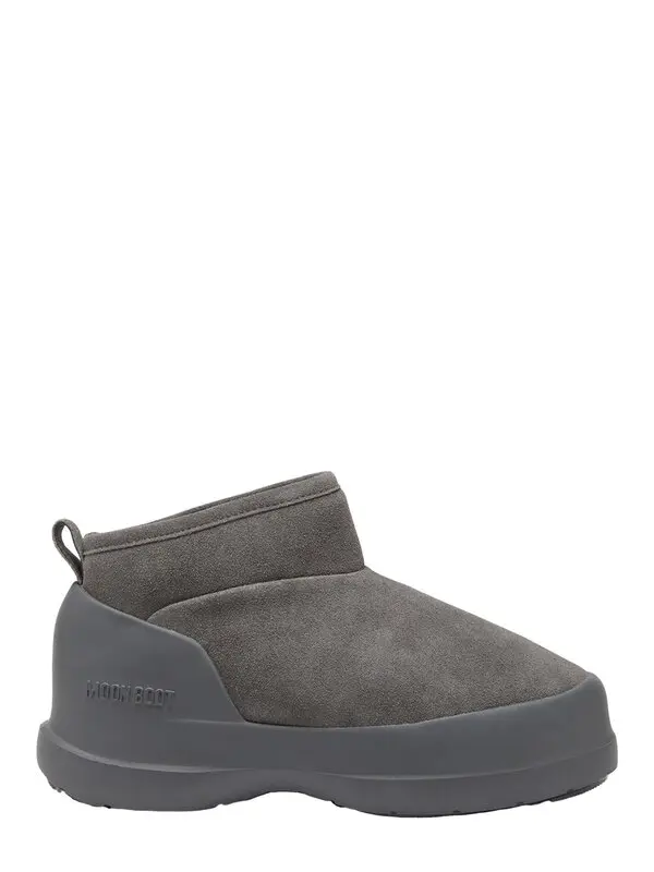 Moon Boot Grey Suede Ankle Boots - Black