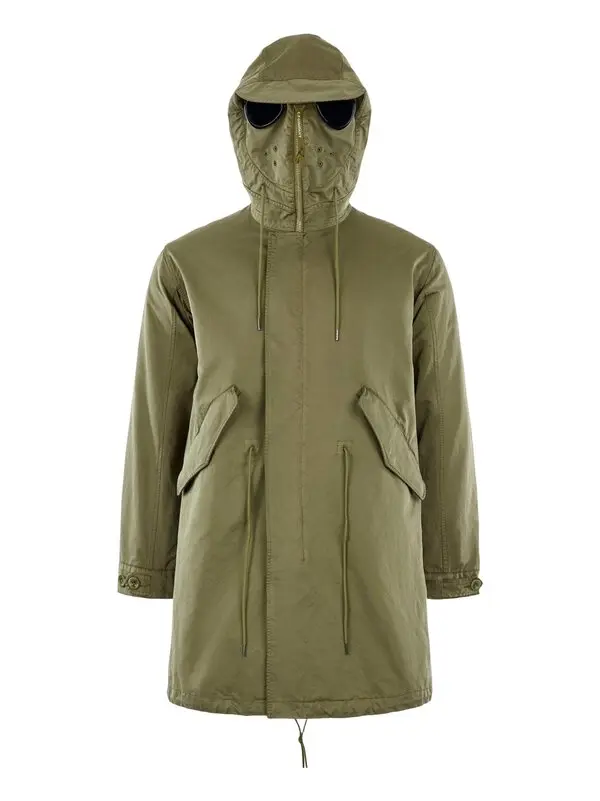 C.P. COMPANY Hooded Windbreaker Jacket - Green
