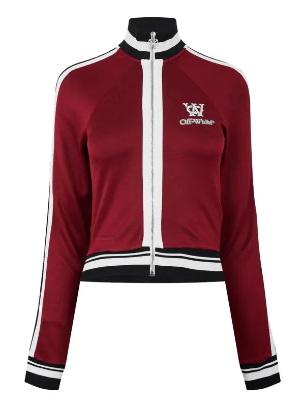 Off-White Zip Up Track Jacket - Red